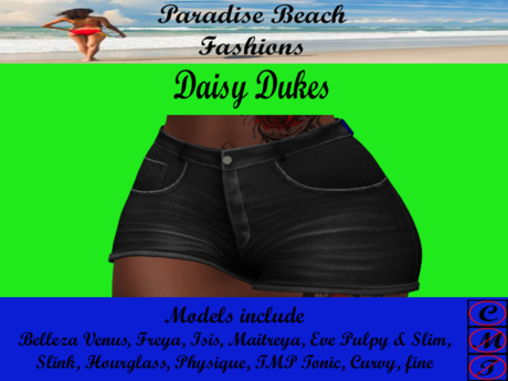 Second Life Marketplace - 0357-1 - Paradise Beach Daisy Dukes (shorts)